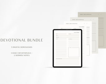 Digital Sermon Notes, Minimalist Sermon Notes, Daily Devotional, Sermon ...