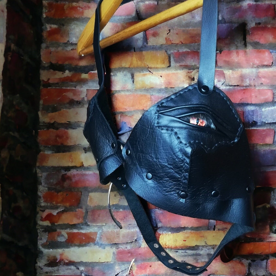 Fantasy Bra With an Enchanting Dragon Eye, Genuine Leather Bra With ...