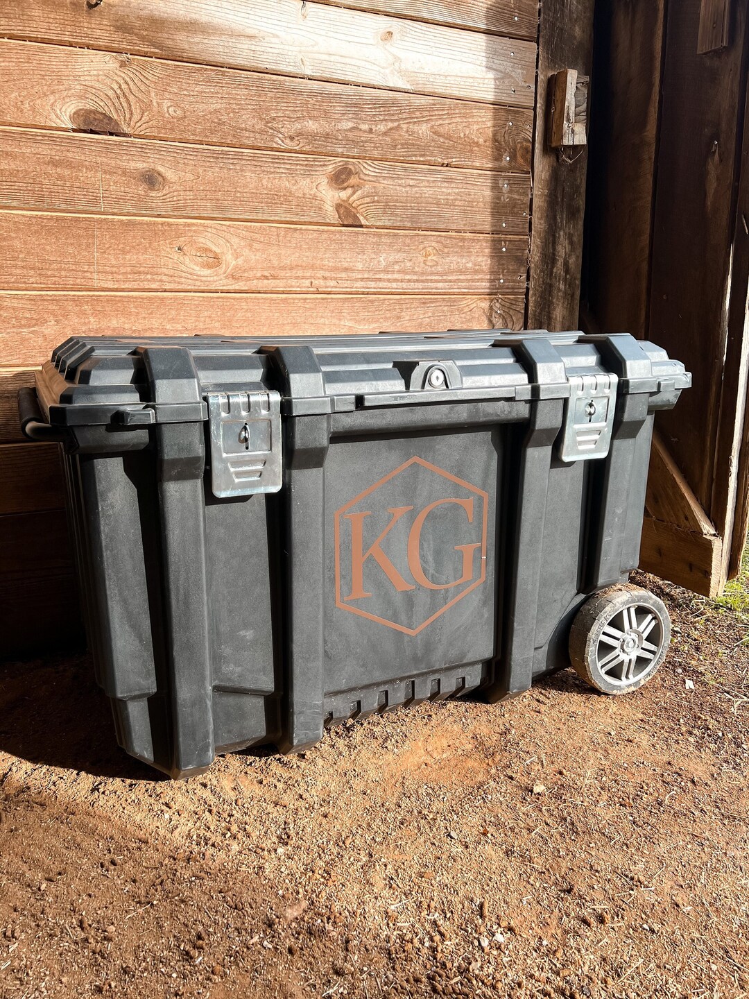 Tack Trunk Monogram: Hexagon Style Horse/equestrian Monogram husky - Etsy