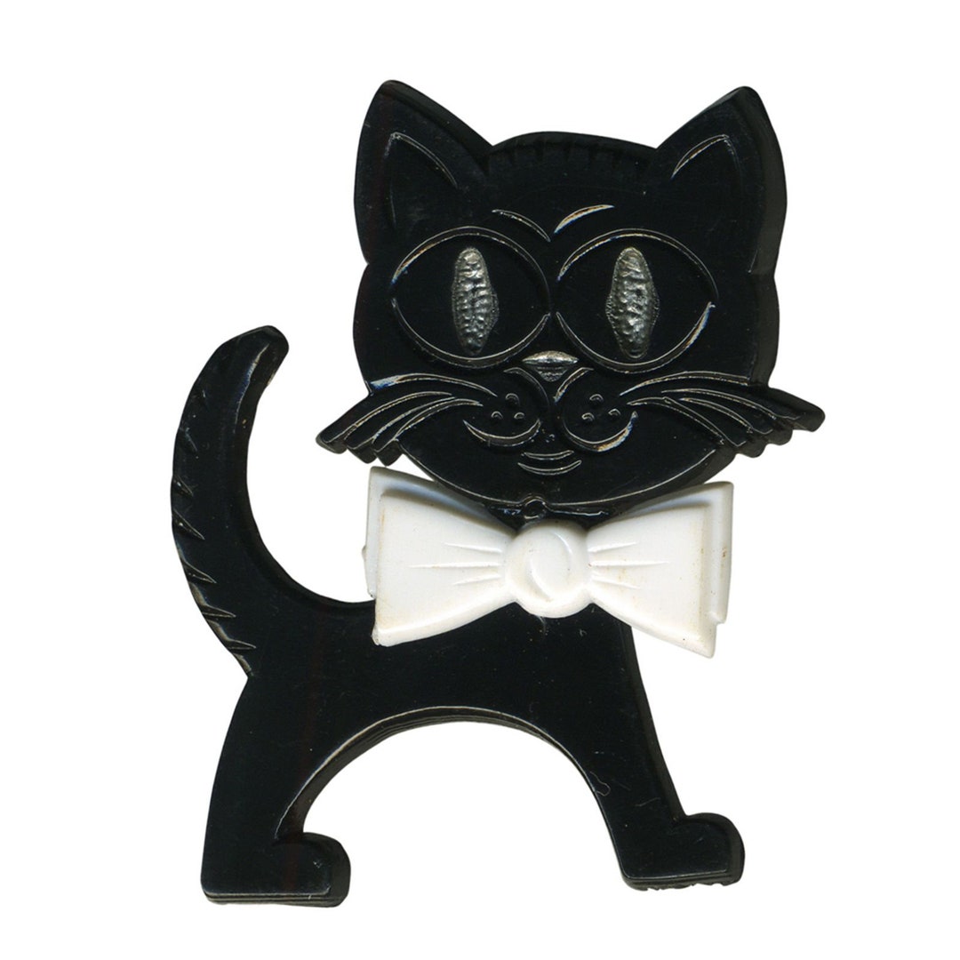 Pin Cat Black and White DDR Pin - Etsy