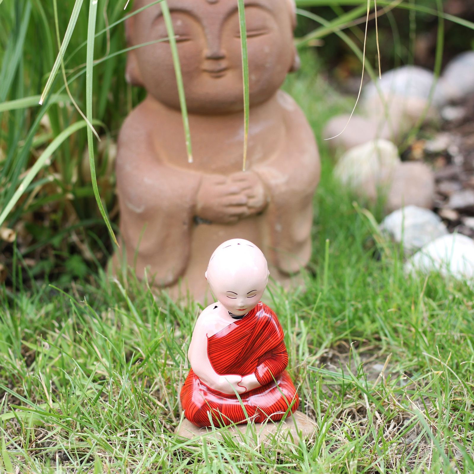 Tin Toy Praying Monk Meditating Buddha Bobblehead - Etsy