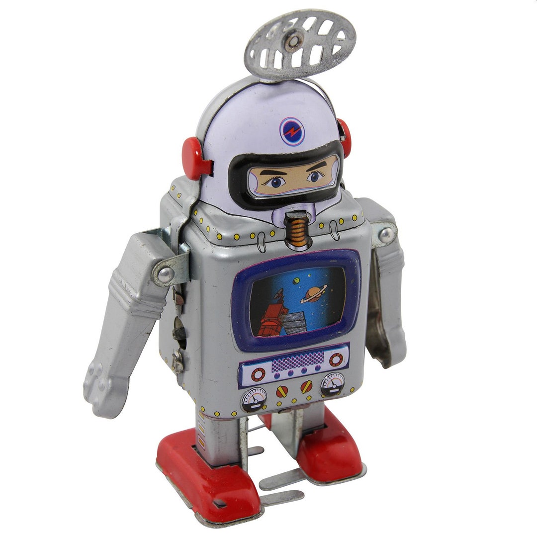 Robot Astronaut Small Tin Robot - Etsy