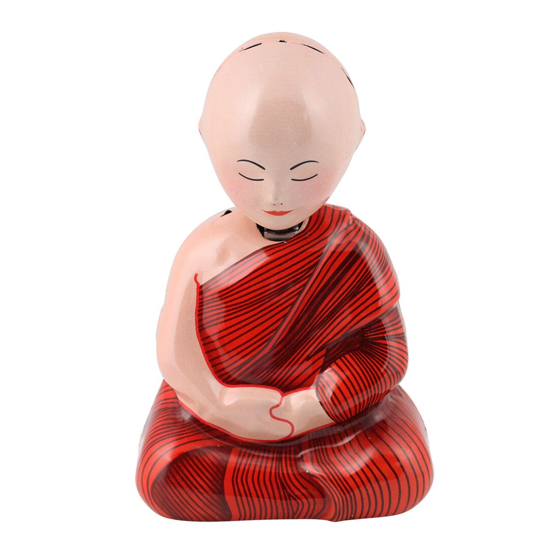 Tin Toy - Praying Monk - Meditating Buddha - Bobblehead - Etsy