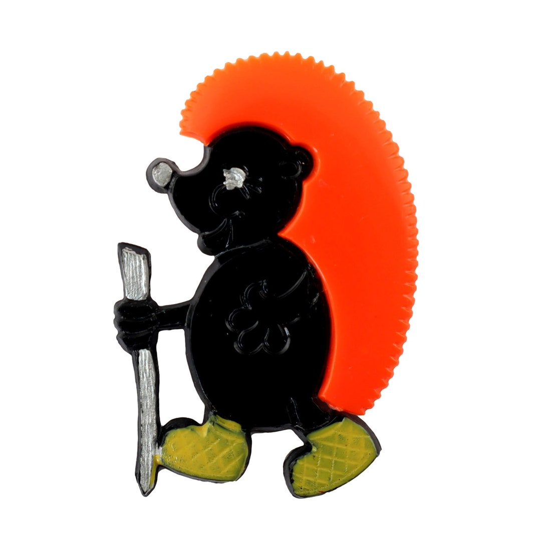 Pin Hedgehog Black GDR Pin - Etsy