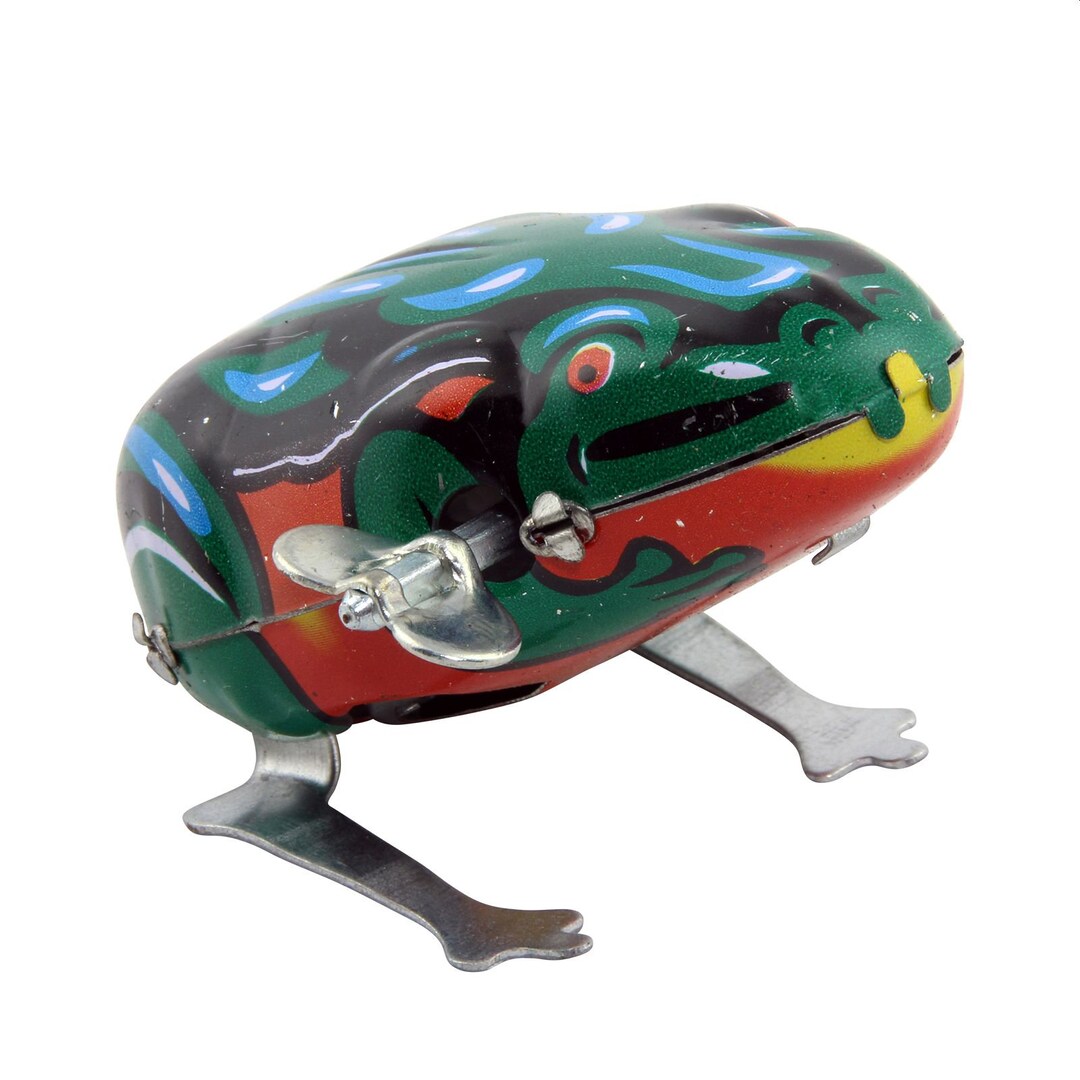 Tin Toy Frog Small Tin Frog - Etsy