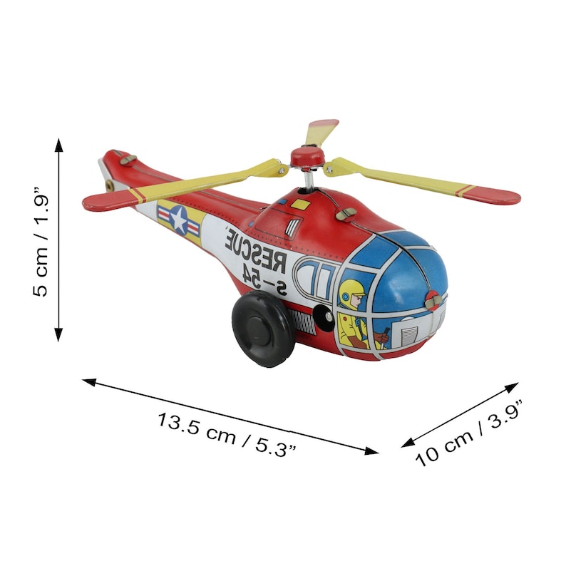 Tin Toys Helicopter Rescue Helicopter Helicopter - Etsy