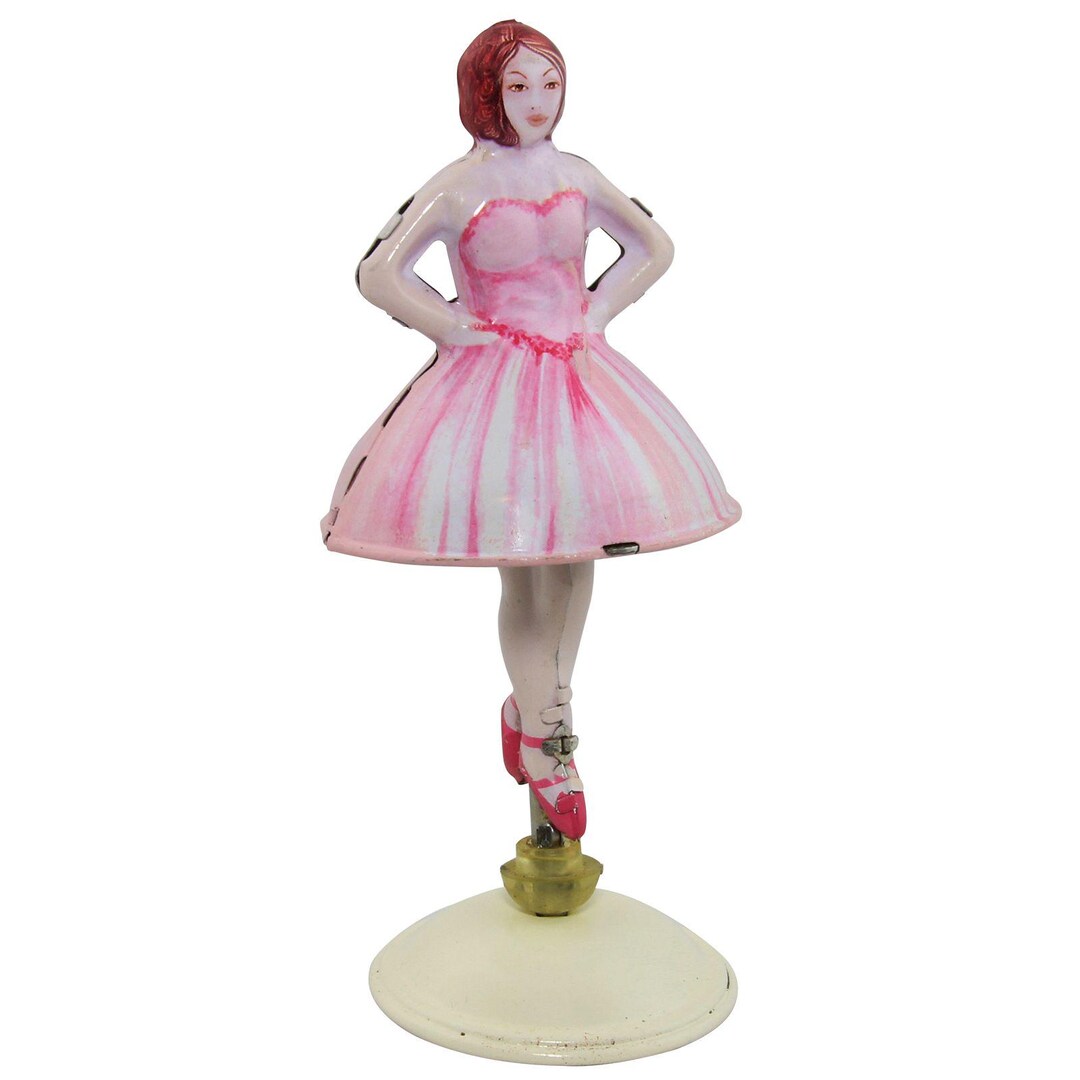 Tin Toy Spinning Top Ballerina Tin Spinning Top - Etsy