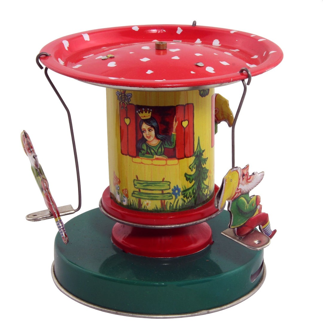 Tin Toy - Snow White Carousel - Tin Carousel - Etsy