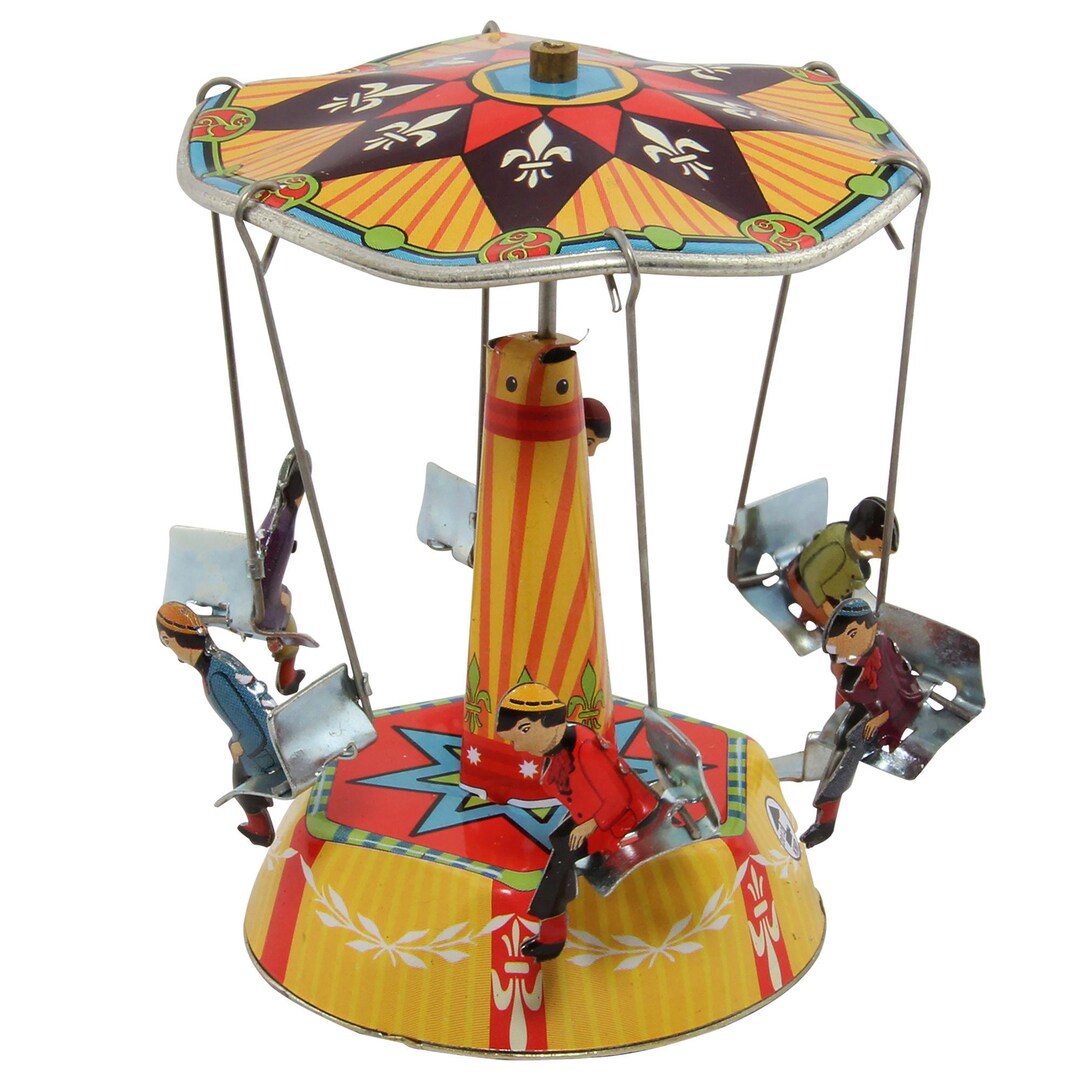 Tin Toy - Carousel Small 3 - Tin Carousel - Etsy