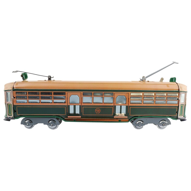 Tin Toys - Tram Made of Tin - Tin Tram - Etsy