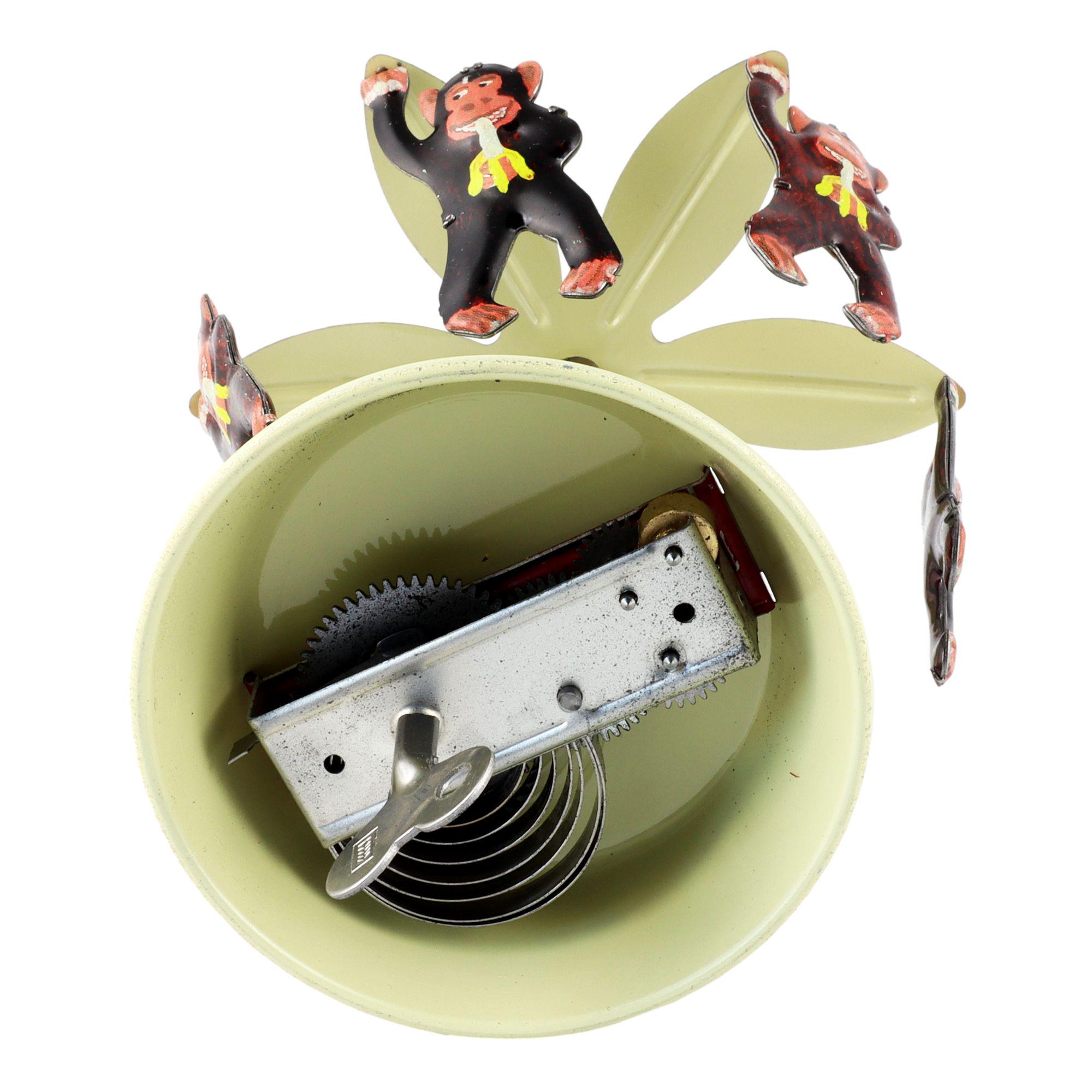 Tin Toy - Carousel With Monkeys, Jungle Monkey Carousel, Little Monkey ...