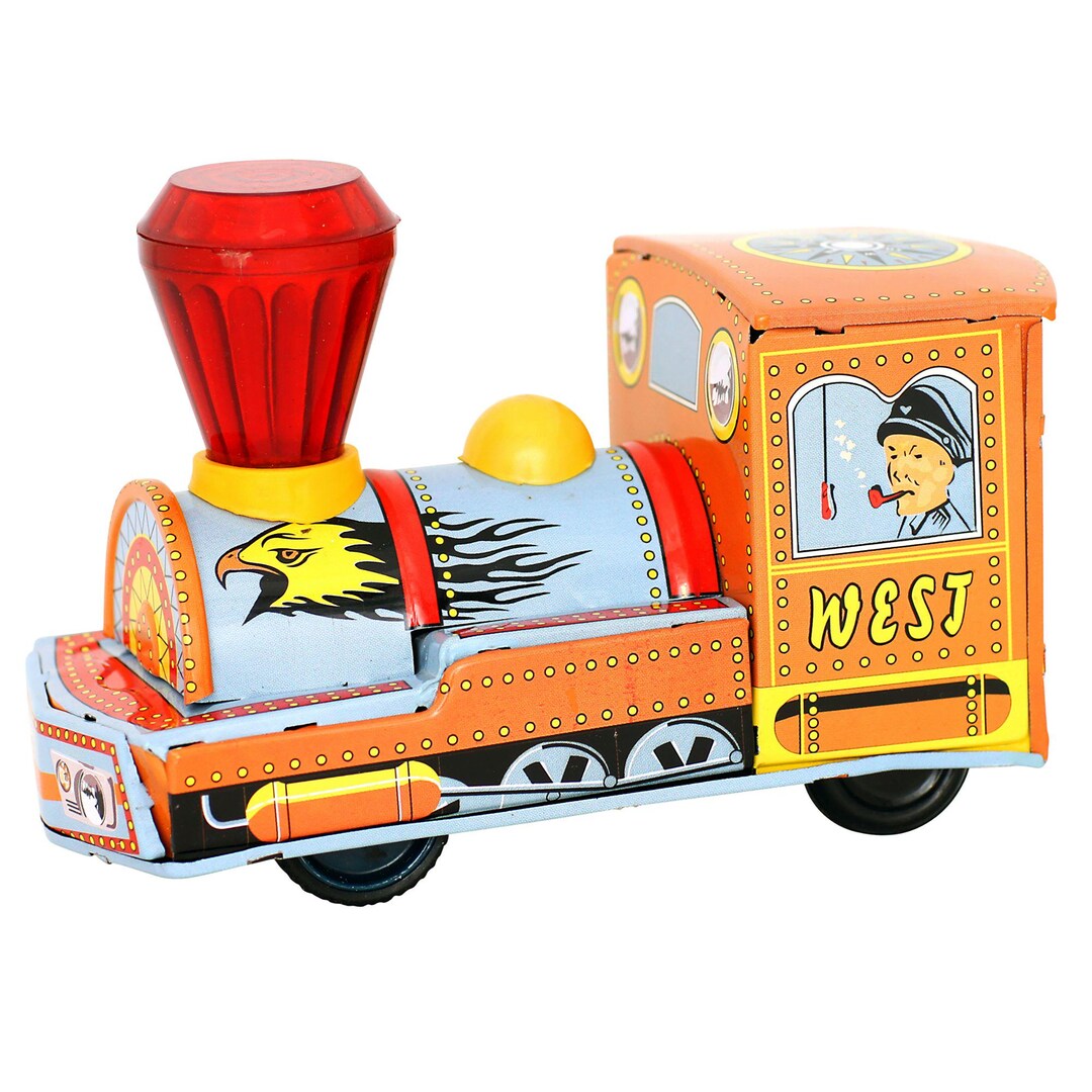 Tin Toy - Sparkle Engine - Locomotive - Etsy