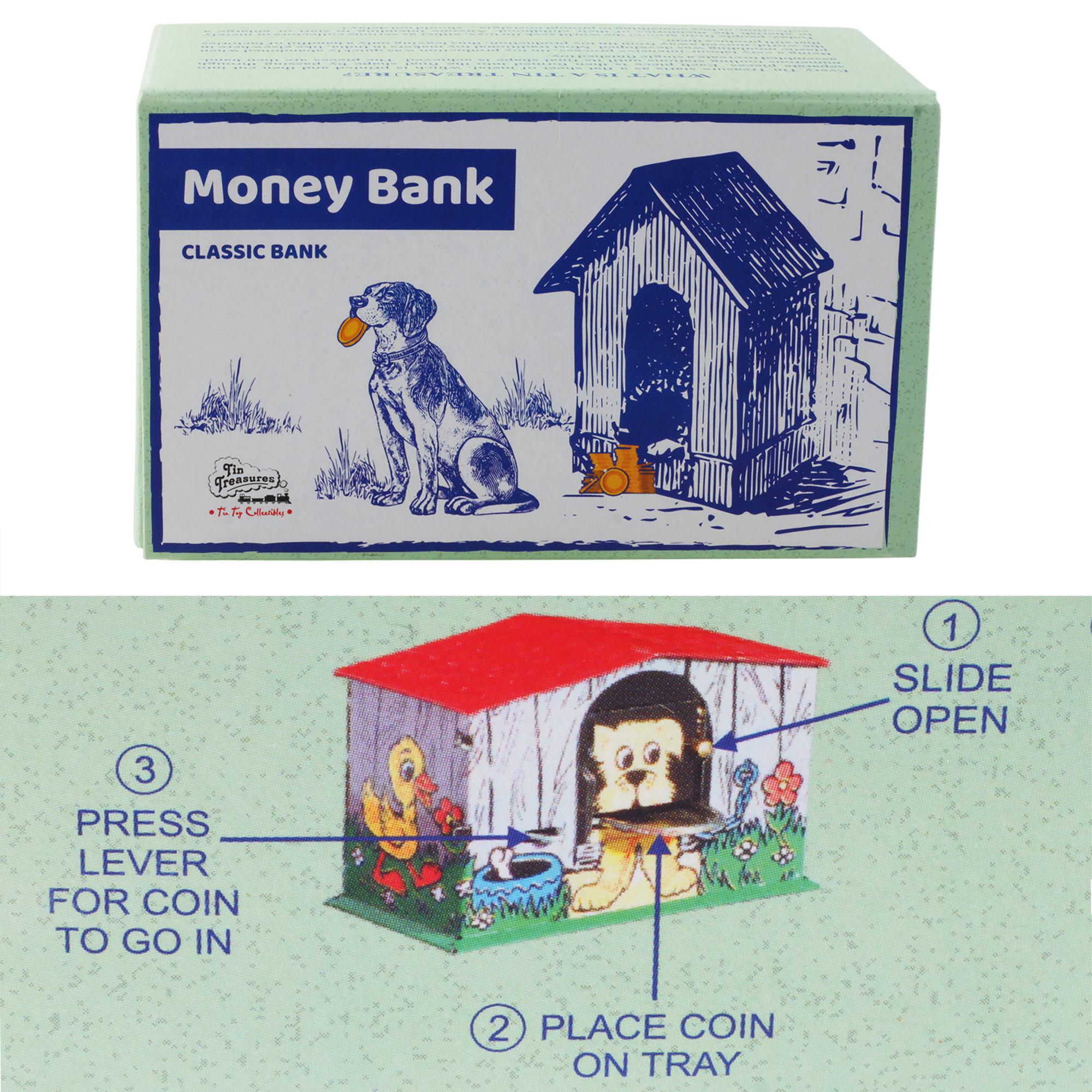 House Money Box - Dog - Tin Toy - Tin Money Box - Etsy