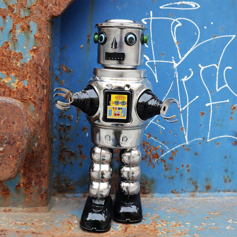 Robot Mechanical Roby Robot Sheet Metal Robot - Etsy