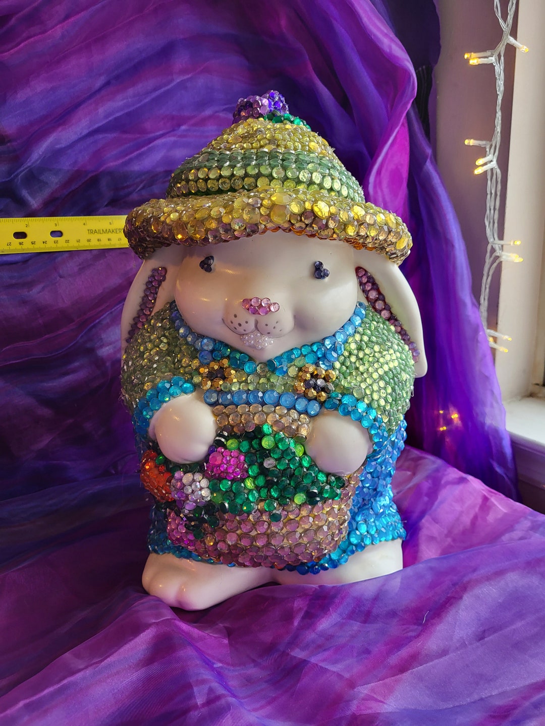 Rhinestone Easter Bunny - Etsy