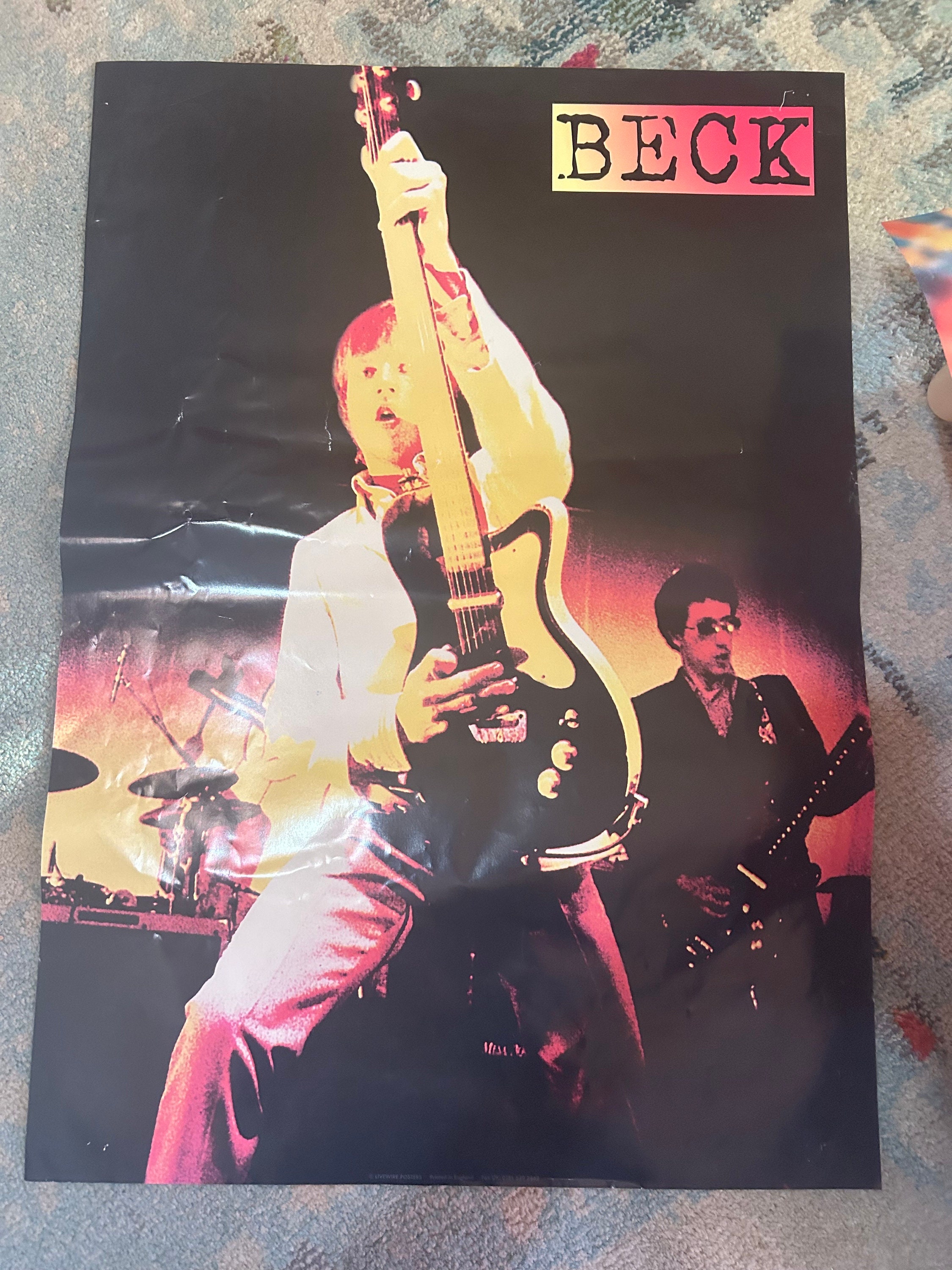 33x23 Beck Poster From 90s - Etsy
