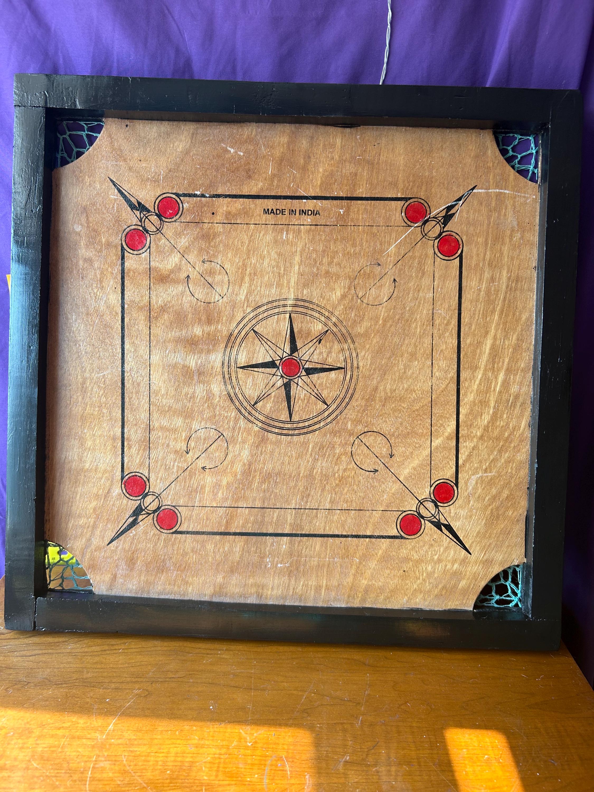 Indian Carrom Board No Additional Game Pieces Included - Etsy