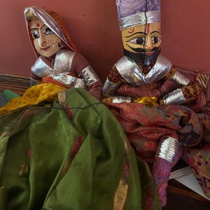Rajasthani Puppet, Kathputli, Traditional Handmade Puppet Wedding ...