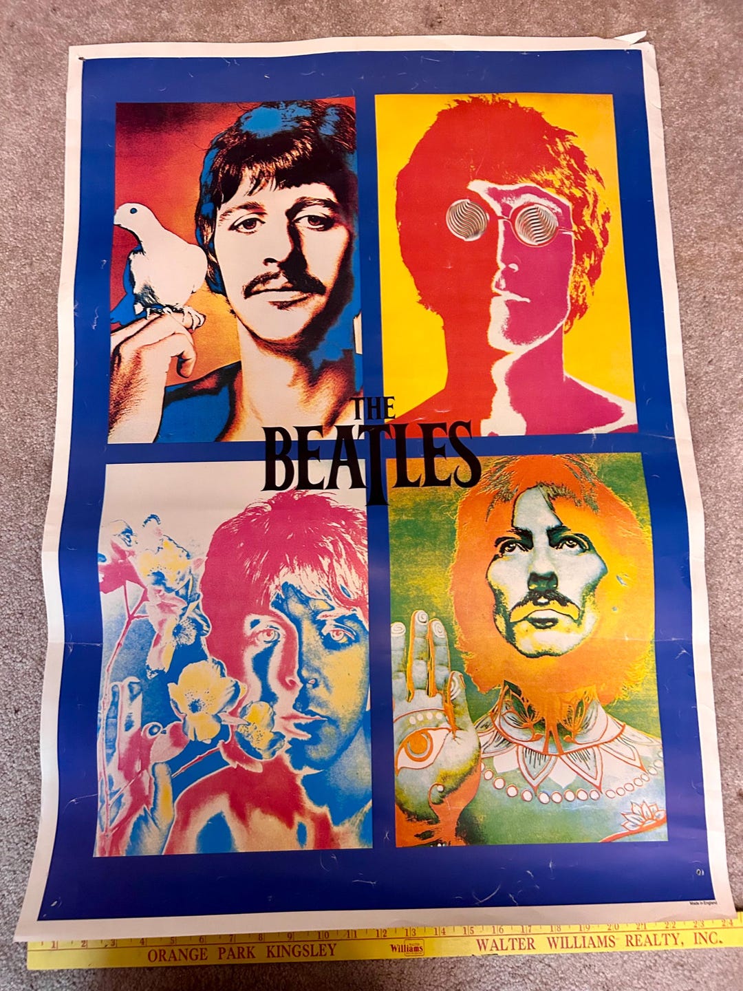 34x24 Colorful Beatles Anthology Poster - Etsy