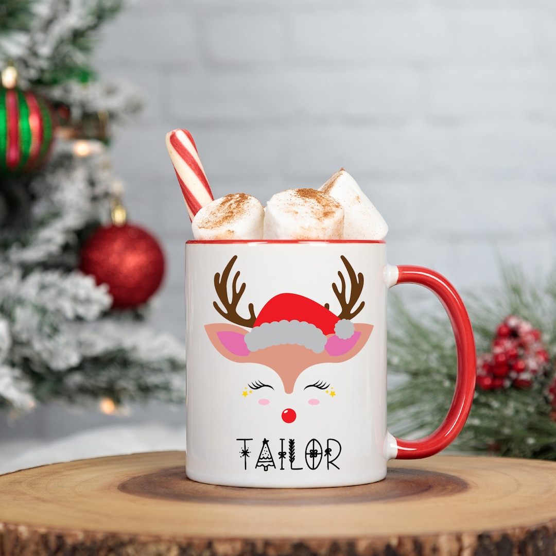 Personalized Hot Cocoa Mug Custom Christmas Mug Secret Santa - Etsy