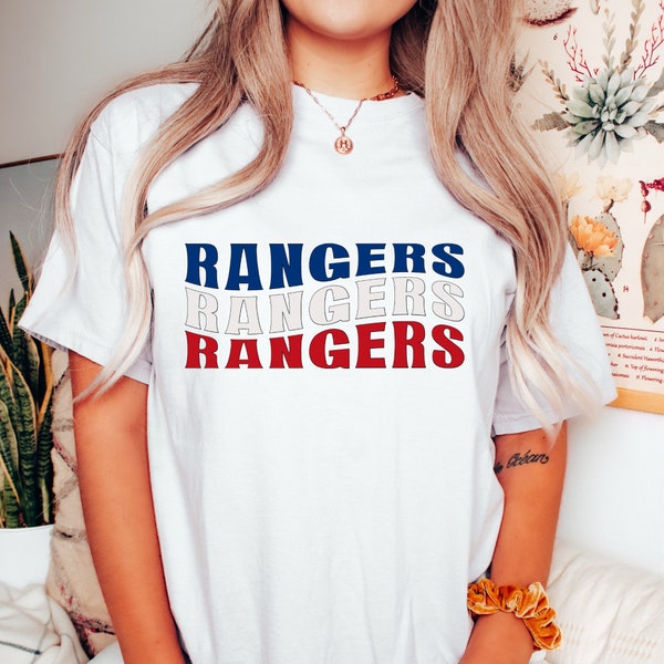 Texas Rangers Shirt Vintage - Etsy