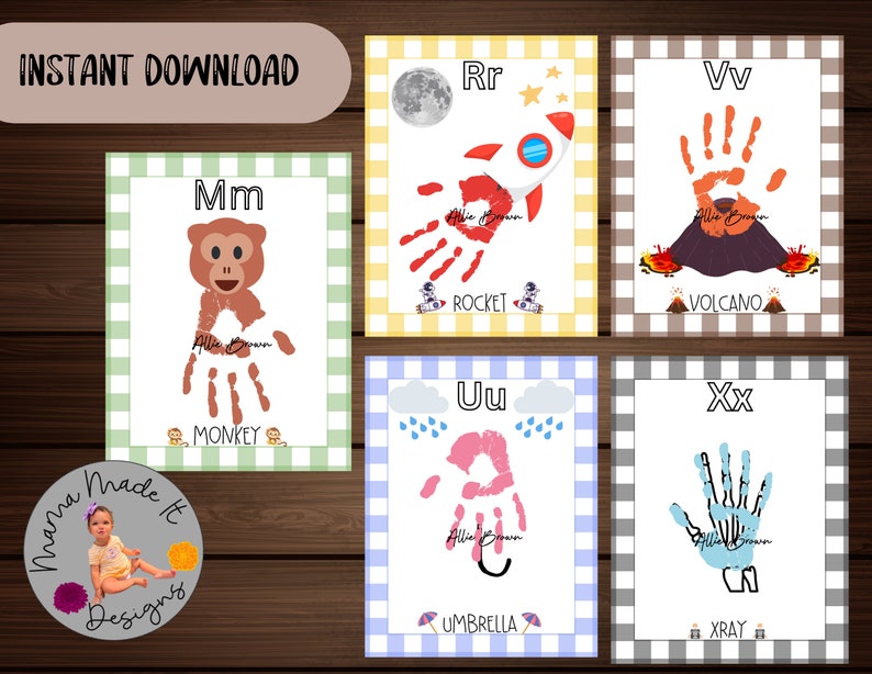 Handprint ABC Book - Etsy
