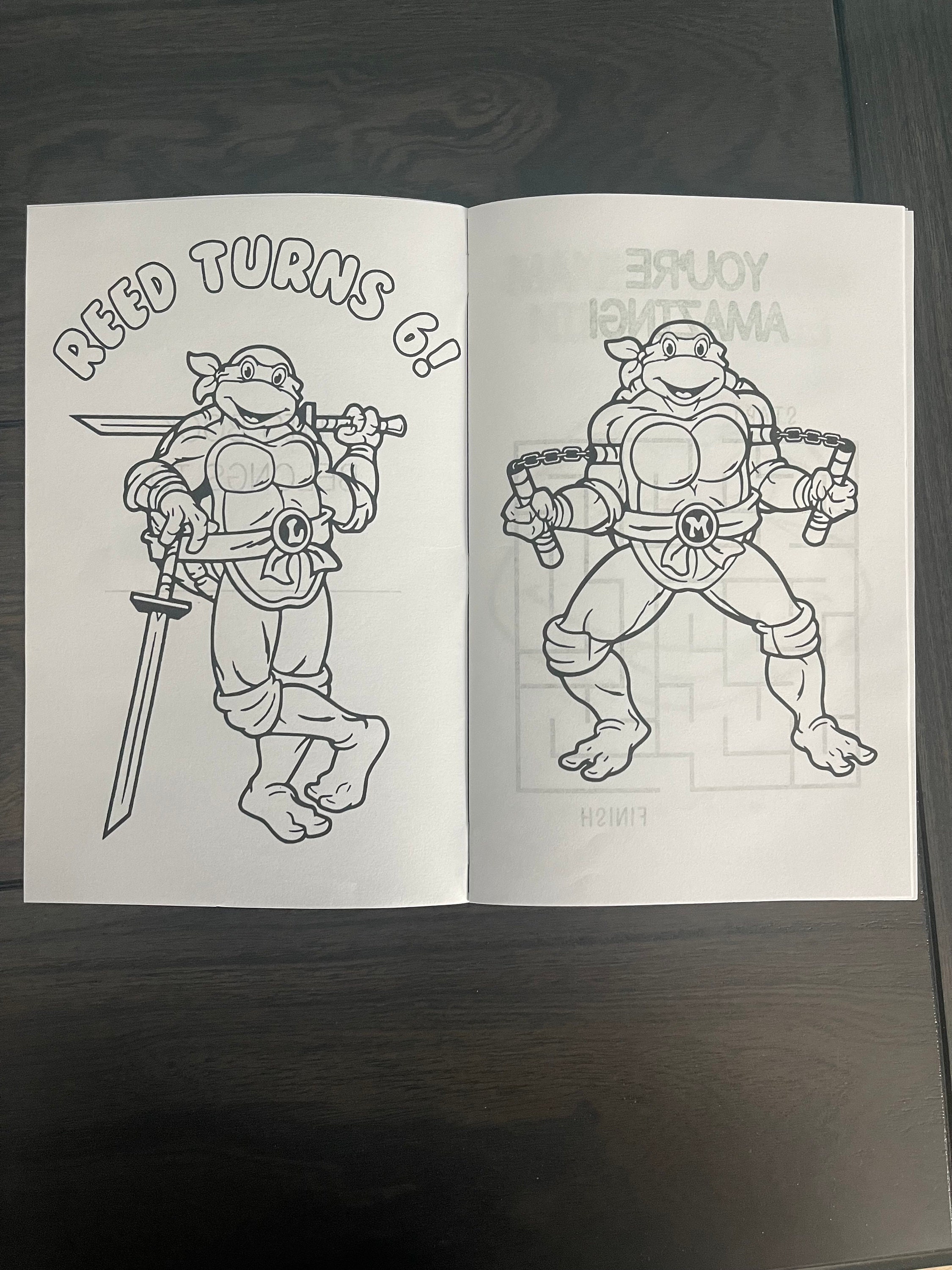 Cowabunga Coloring Books - Etsy