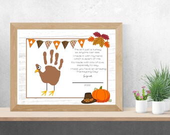 Thanksgiving Handprint Craft Fall Preschool Activity Baby's First ...