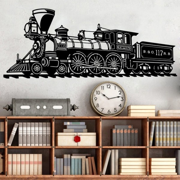 Car Train Wall Decal - Etsy