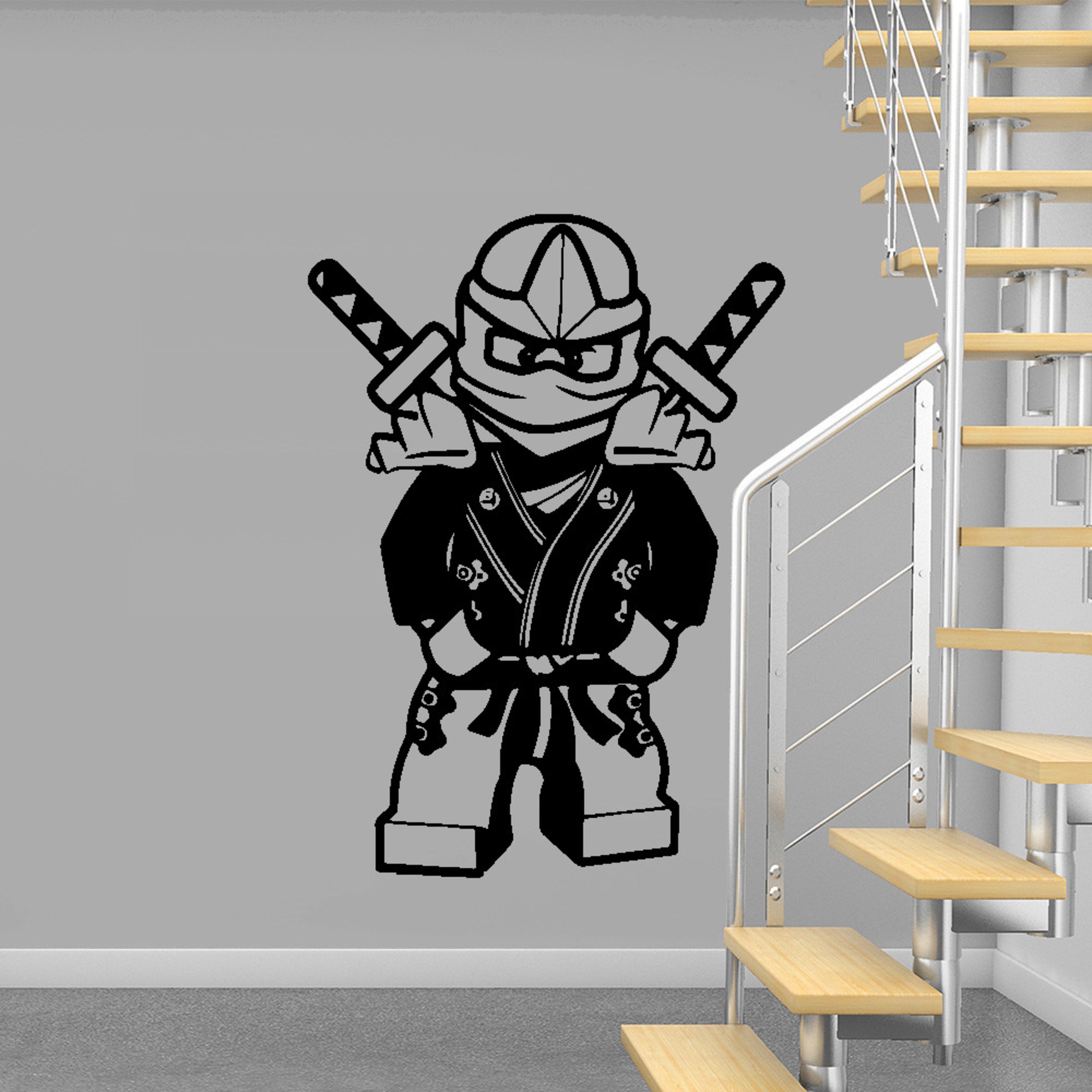 Wall Stickers Ninja Decals for Kids Rooms Sticker Vinyl Wall - Etsy