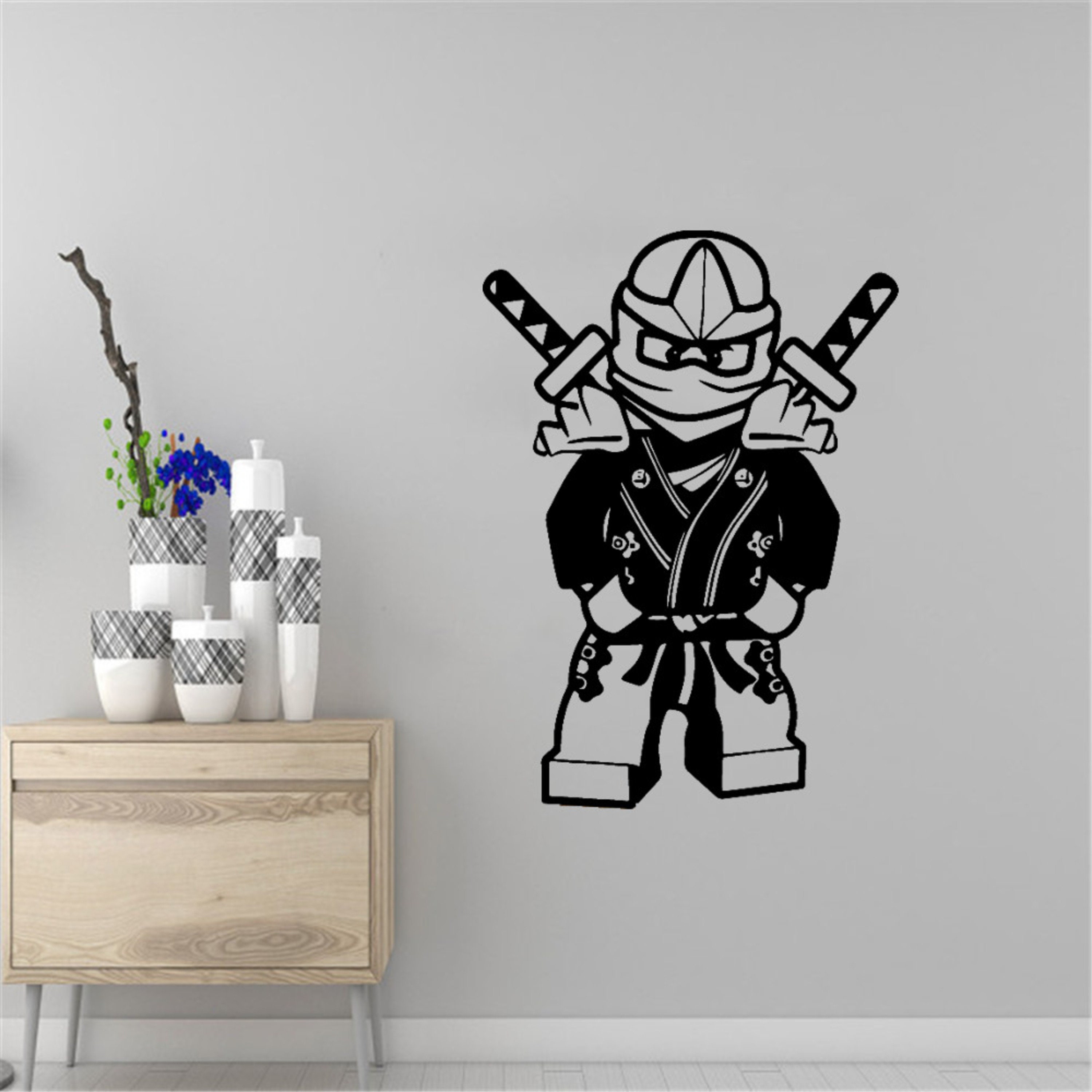 Wall Stickers Ninja Decals for Kids Rooms Sticker Vinyl Wall - Etsy