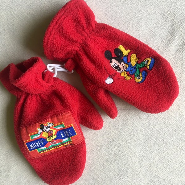 Mickey Mouse Mittens - Etsy