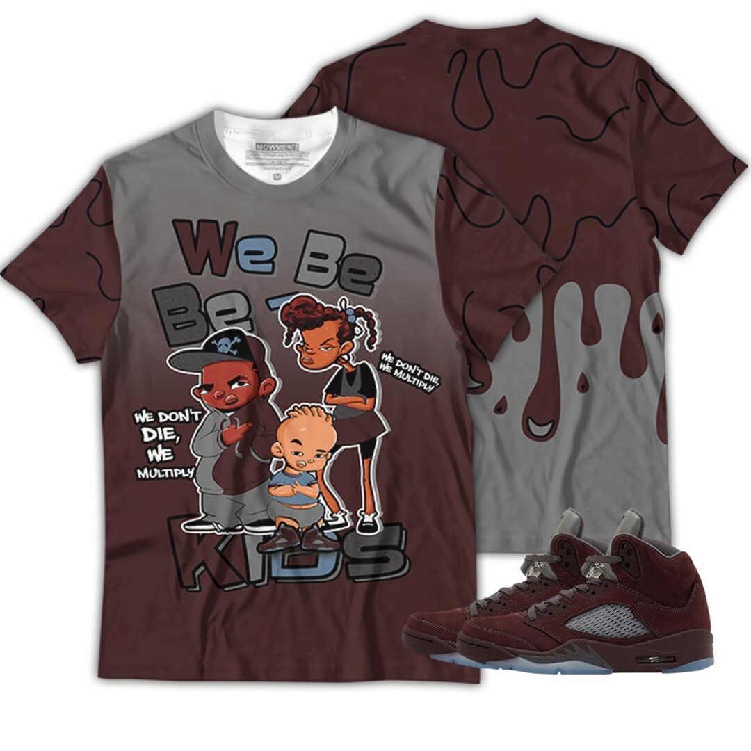 Bebe Kids 80s Baby Unisex Shirt to Match Sneaker Burgundy 5s - Etsy