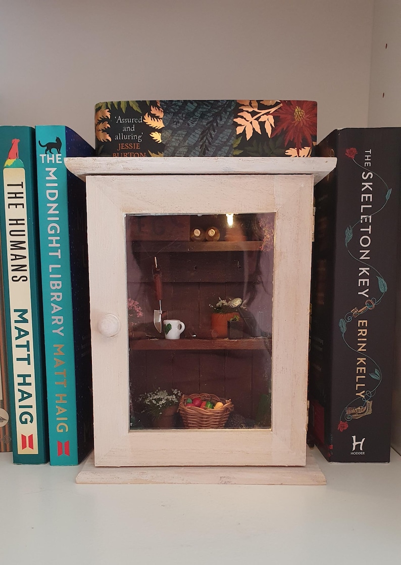 Gardener's Shed - Miniature Book Nook, Hanging Decoration - Etsy