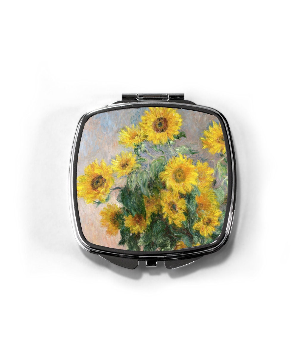 Claude Monet - Compact Mirror - Bouquet of Sunflowers - Etsy