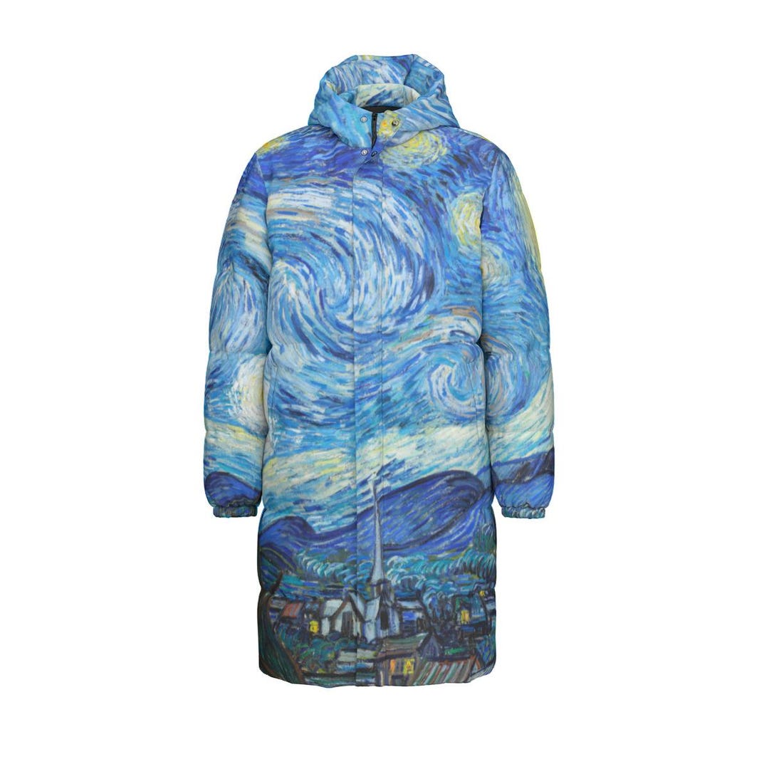 Van Gogh Unisex Long Down Jacket / Starry Night - Etsy