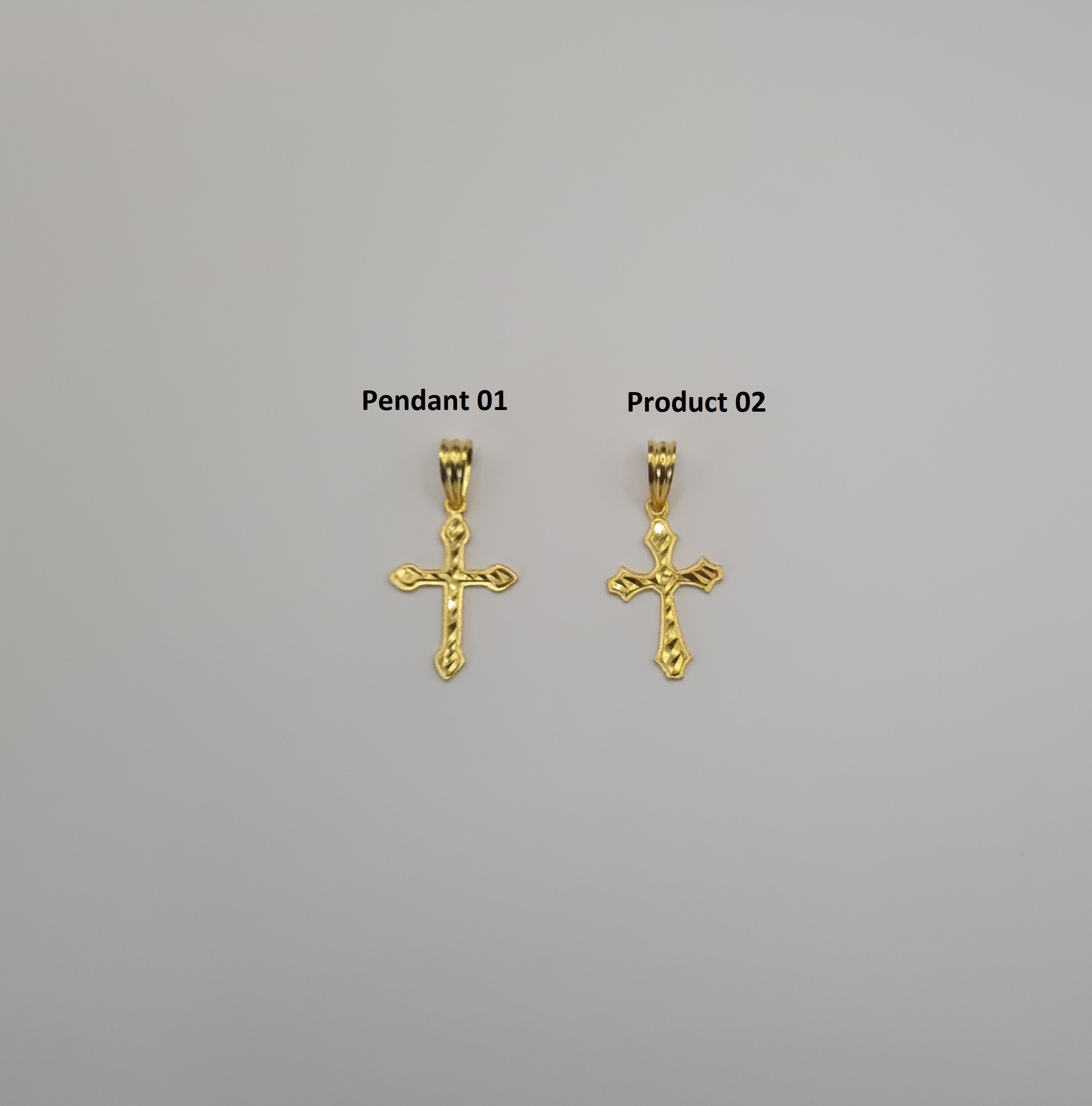 22k Solid Gold Religious Cross Pendant Only - Etsy