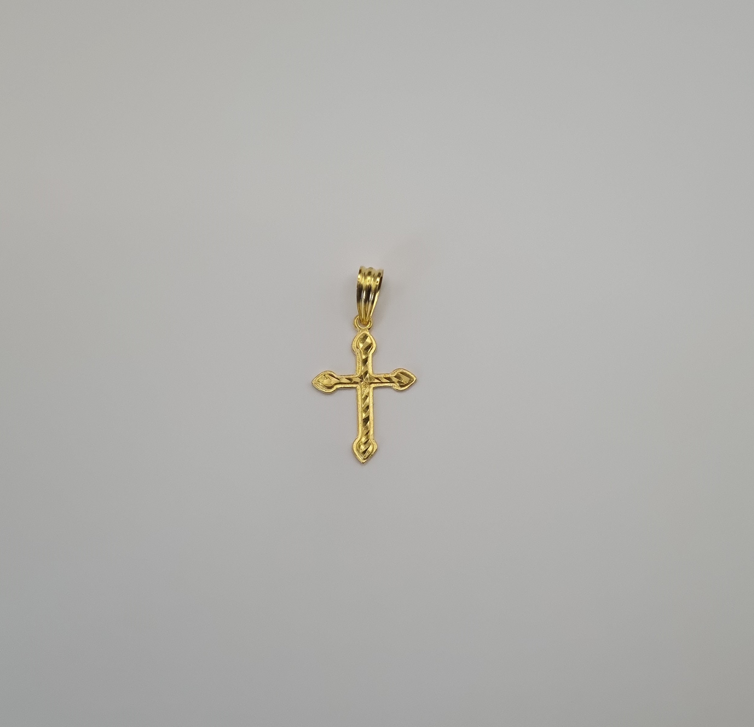 22k Solid Gold Religious Cross Pendant Only - Etsy