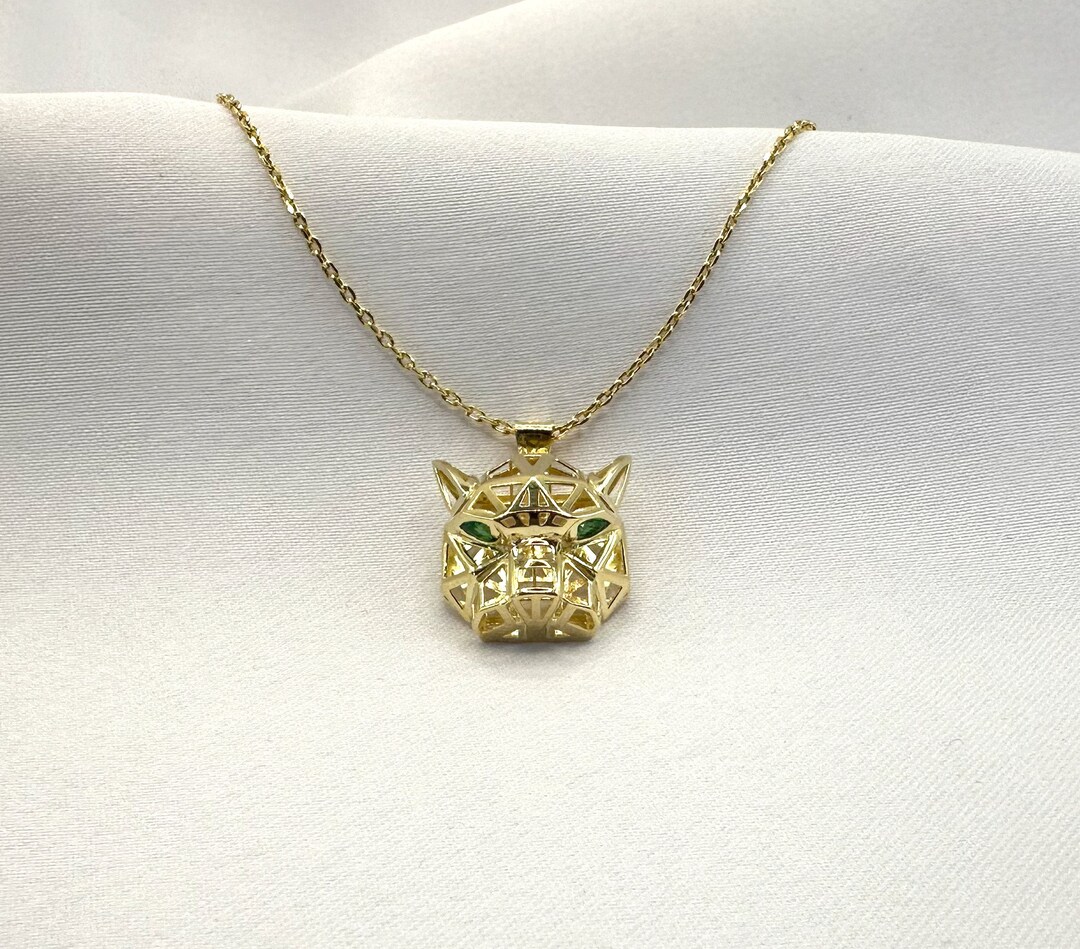18k Solid Gold 3D Animal Face Pendant Only - Etsy