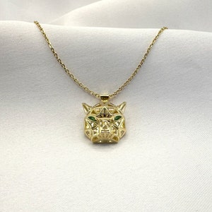 18k Solid Gold 3D Animal Face Pendant Only - Etsy