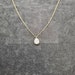 18k Solid Gold Chain and Tear Drop Pendant/ Necklace - Etsy