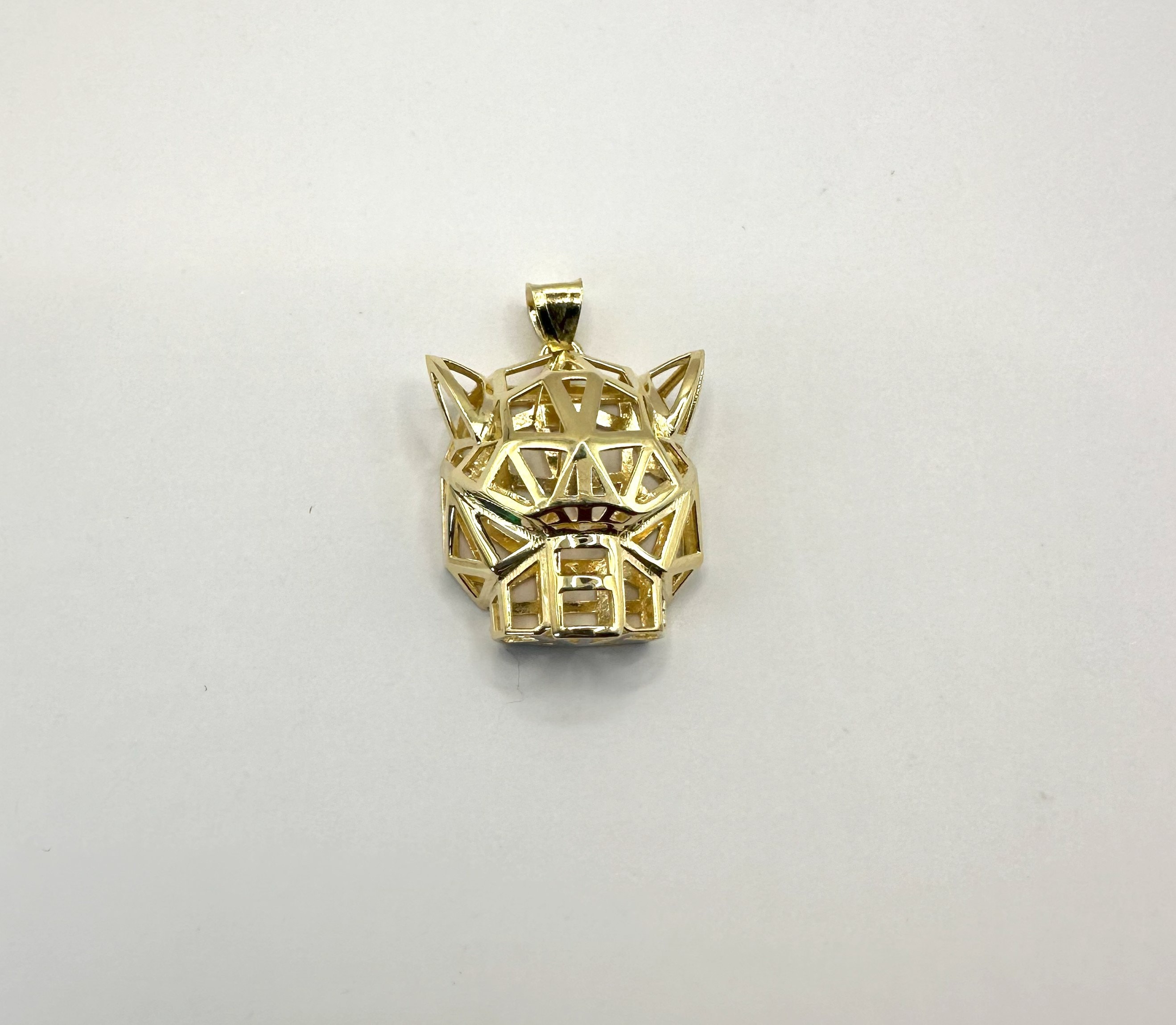 18k Solid Gold 3D Animal Face Pendant Only - Etsy