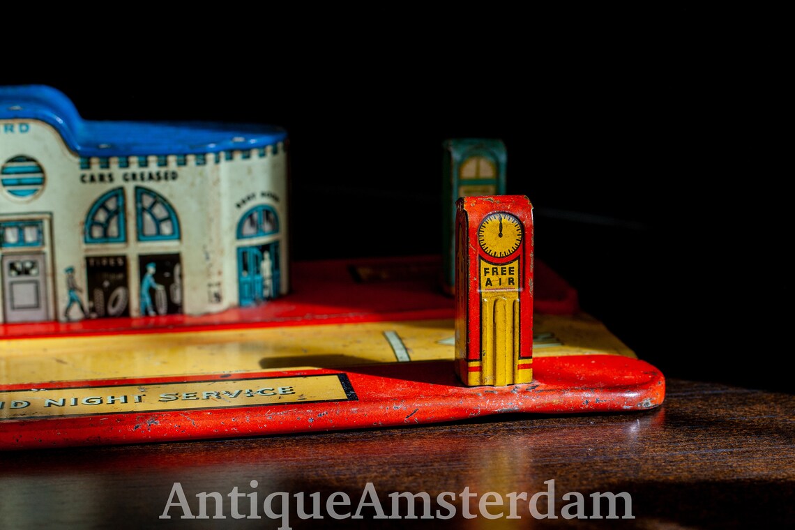 Antique 1930s Marx Blue Bird Garage Rare - Etsy