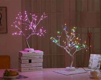 Led Copper Wire Lamp - Etsy