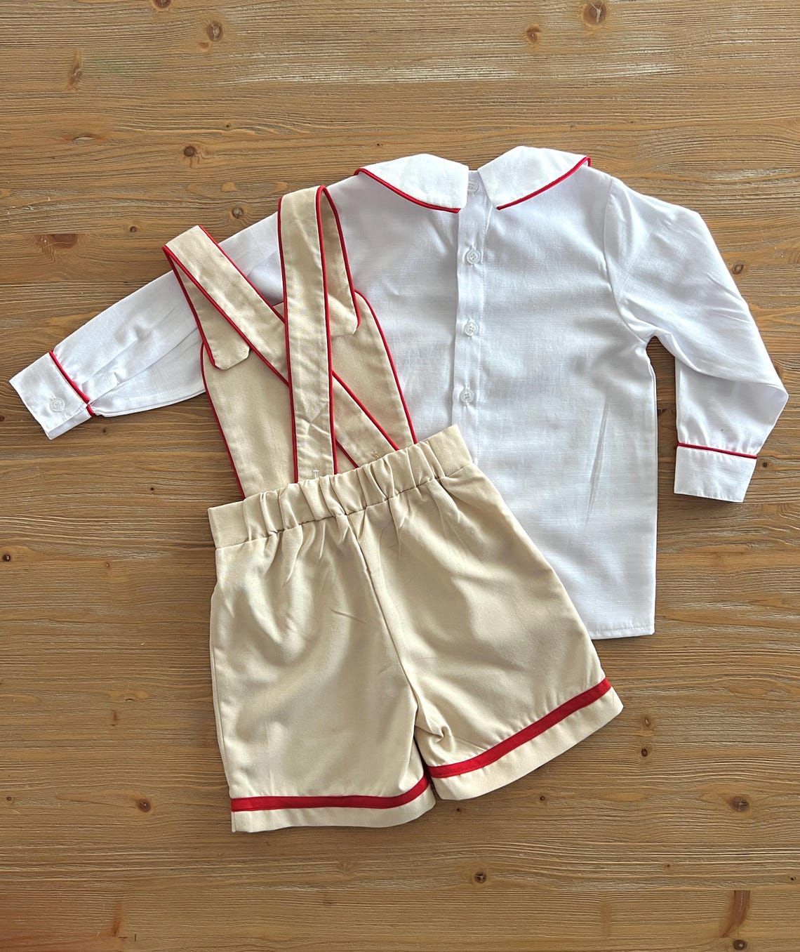 Bosy Christmas Gingerbread Set, Baby Xmas Photo Prop Suspender Shorts ...