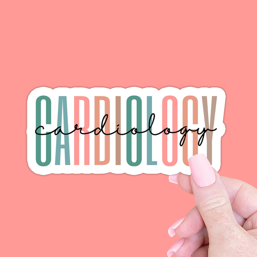 Cardiology Sticker Gift Cardiologist Laptop Water Bottle - Etsy