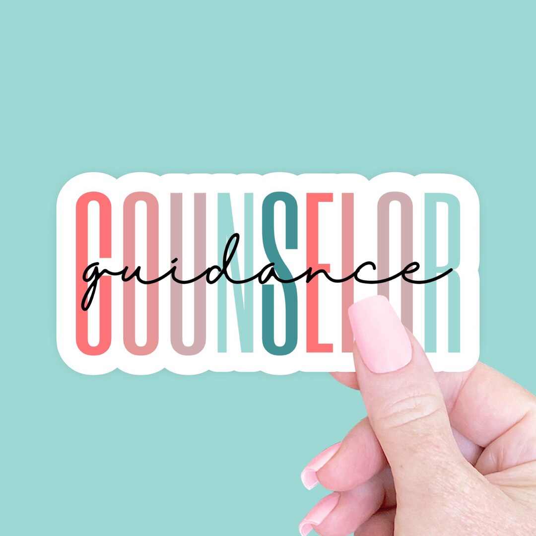 Guidance Counselor Sticker Gift, School Counselor Laptop Sticker ...