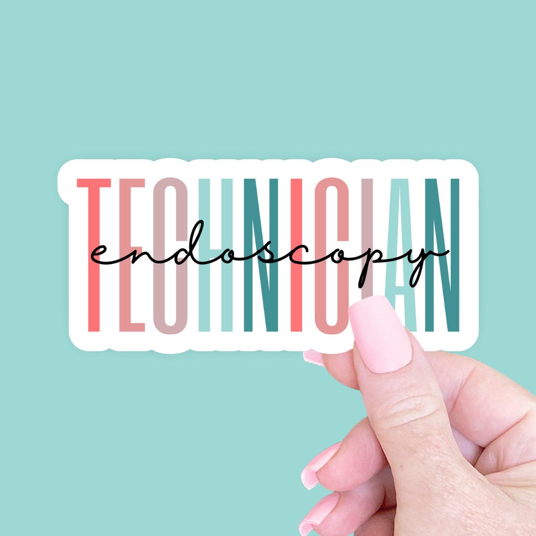 Endoscopy Tech Sticker Gift, Endoscopy Technician Laptop Bottle Decal ...