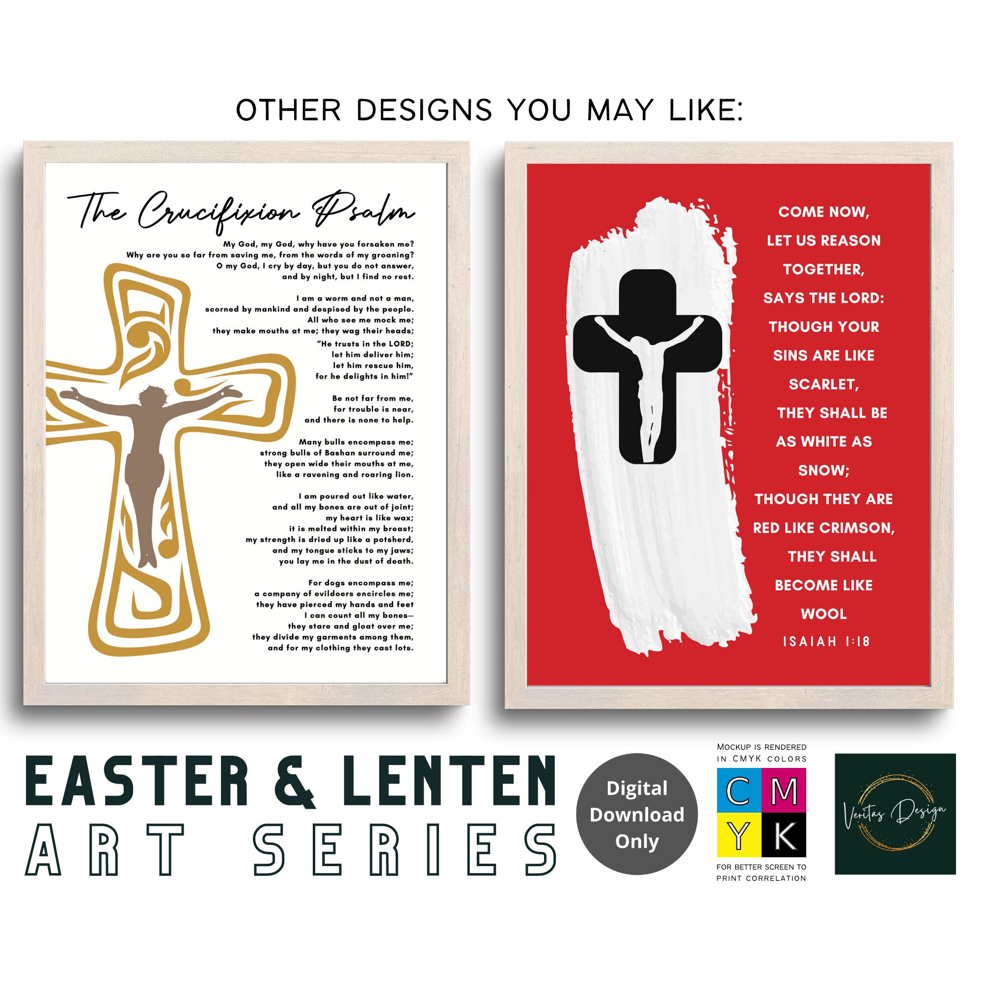 Because He Lives John 14:19 Lent Easter Bible Verse Scripture Wall Art ...