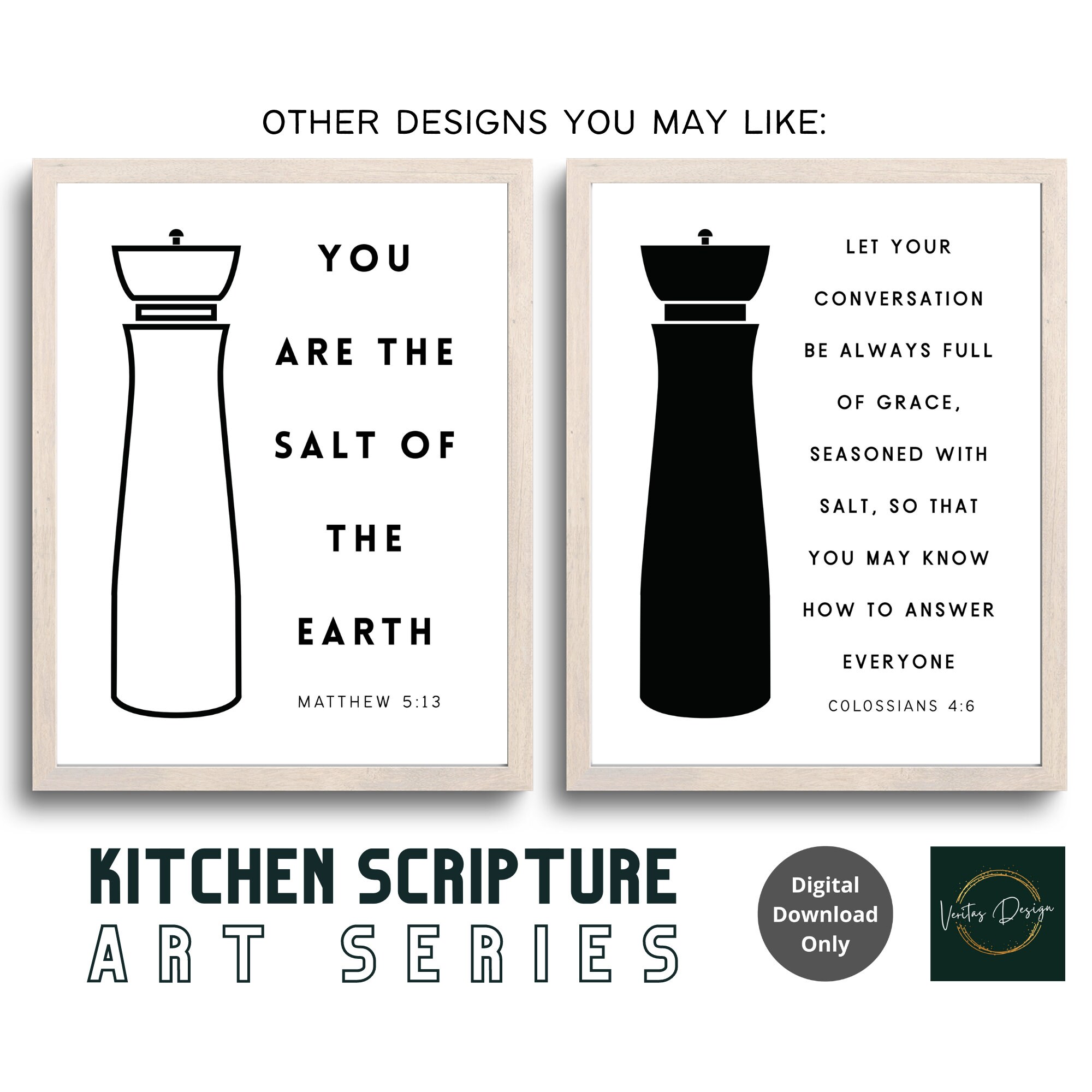 Psalm 143:8 & 1 Corinthians 1031 Kitchen Scripture Wall Art Bible Verse ...